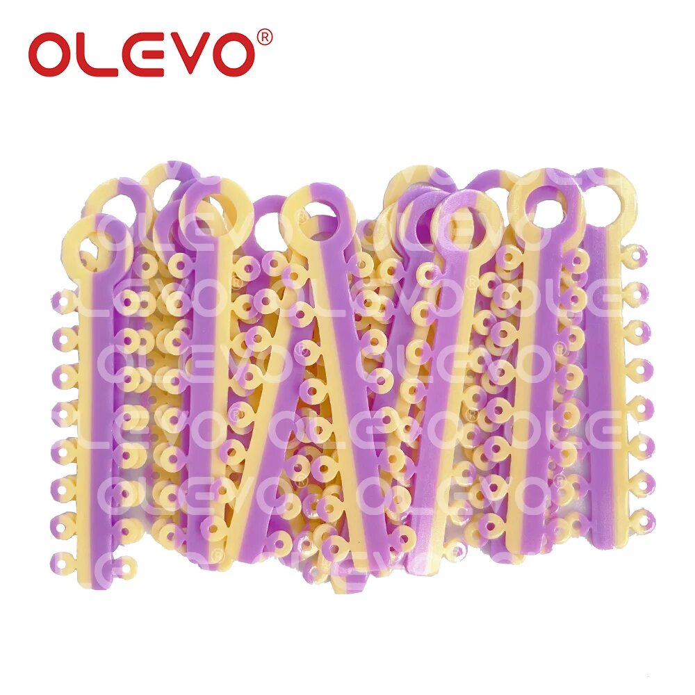 OLEVO Эластичные лигатуры для брекетов 320 шт. Color 62
