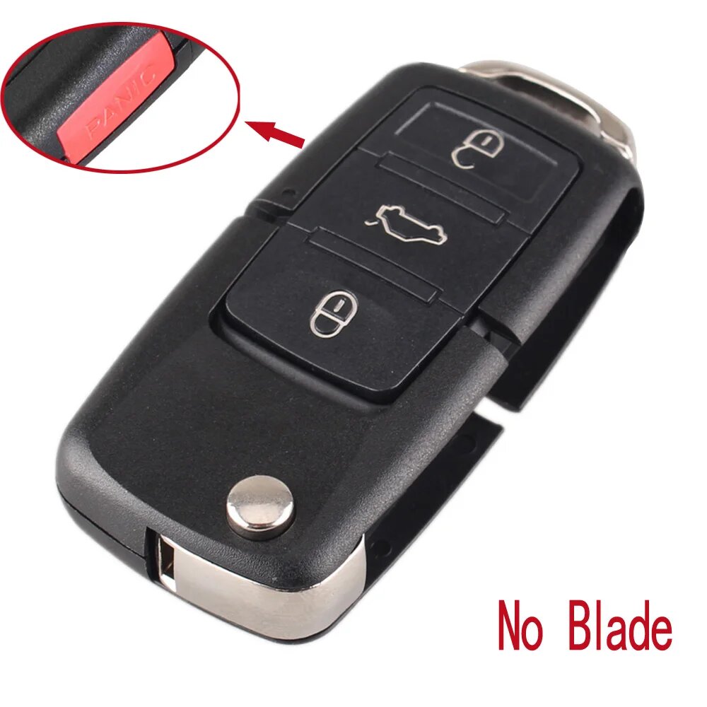 KEYYOU складной автомобильный пульт дистанционного управления, чехол-брелок для VW polo passat b5 Tiguan Golf для VOLKSWAGEN Seat Skoda 4 BUTTONS