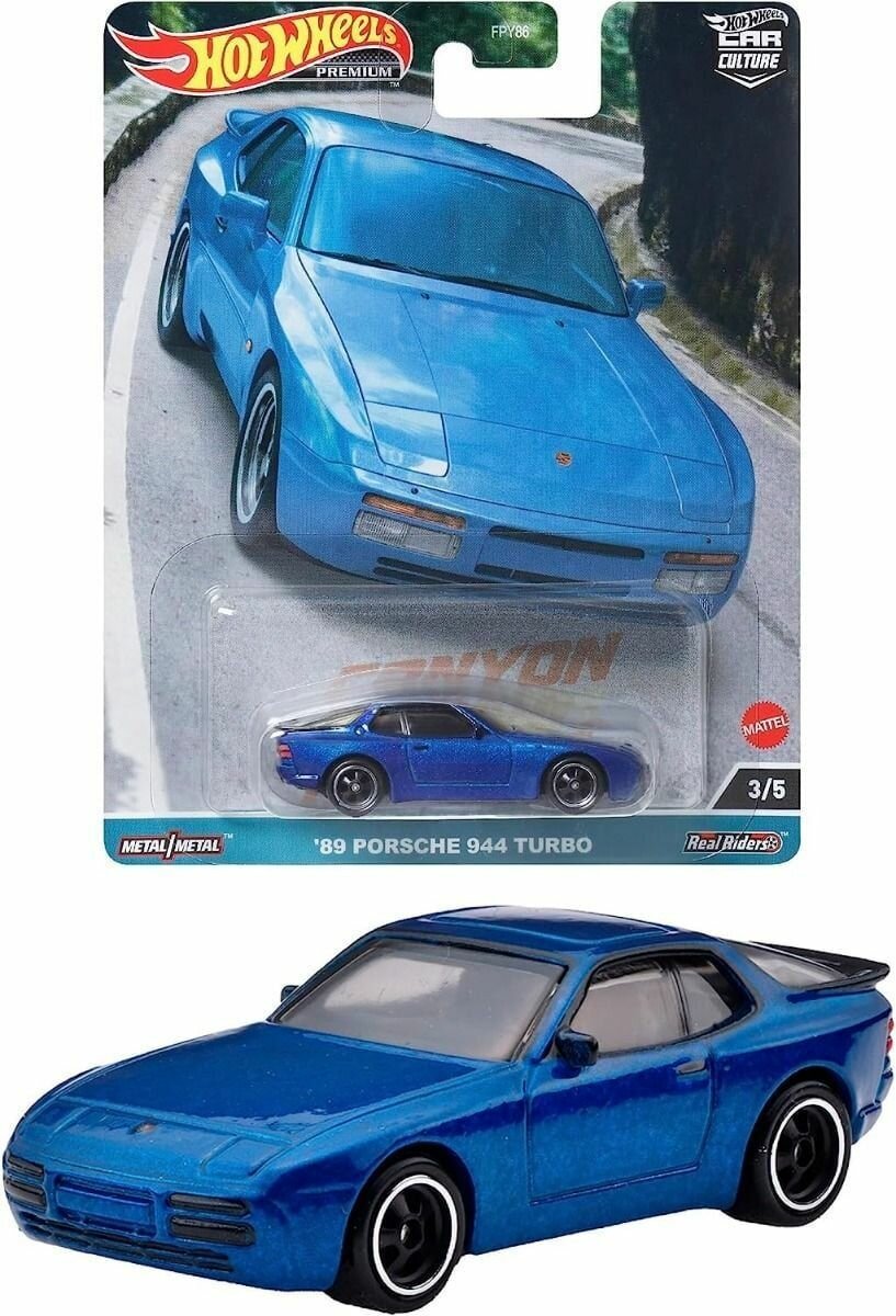Машинка коллекционная Mattel Hot Wheels Premium Car Culture: FPY86 89 PORSCHE 944 TURBO
