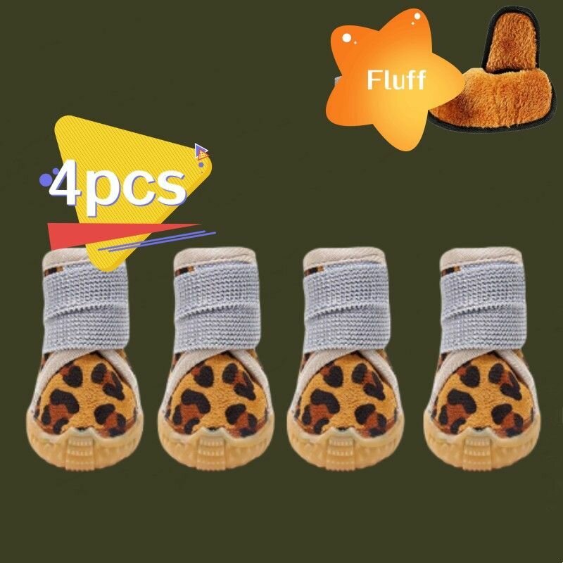 Зимние спортивные снегоступы для маленьких, средних и крупных собак, 4 шт.