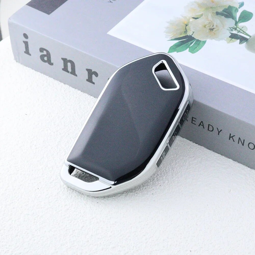 Чехол для ключа Kia Silver-Black