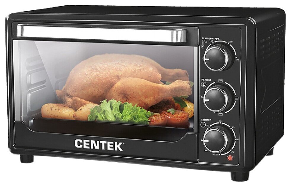 Жарочный шкаф CENTEK CT-1537-30 BLACK (30л, таймер, +противень)