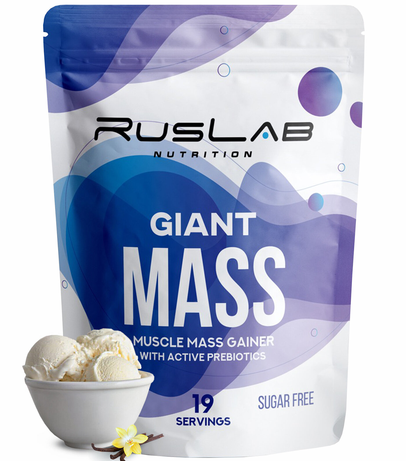 Гейнер GIANT MASS (950 гр), вкус ванильное мороженое