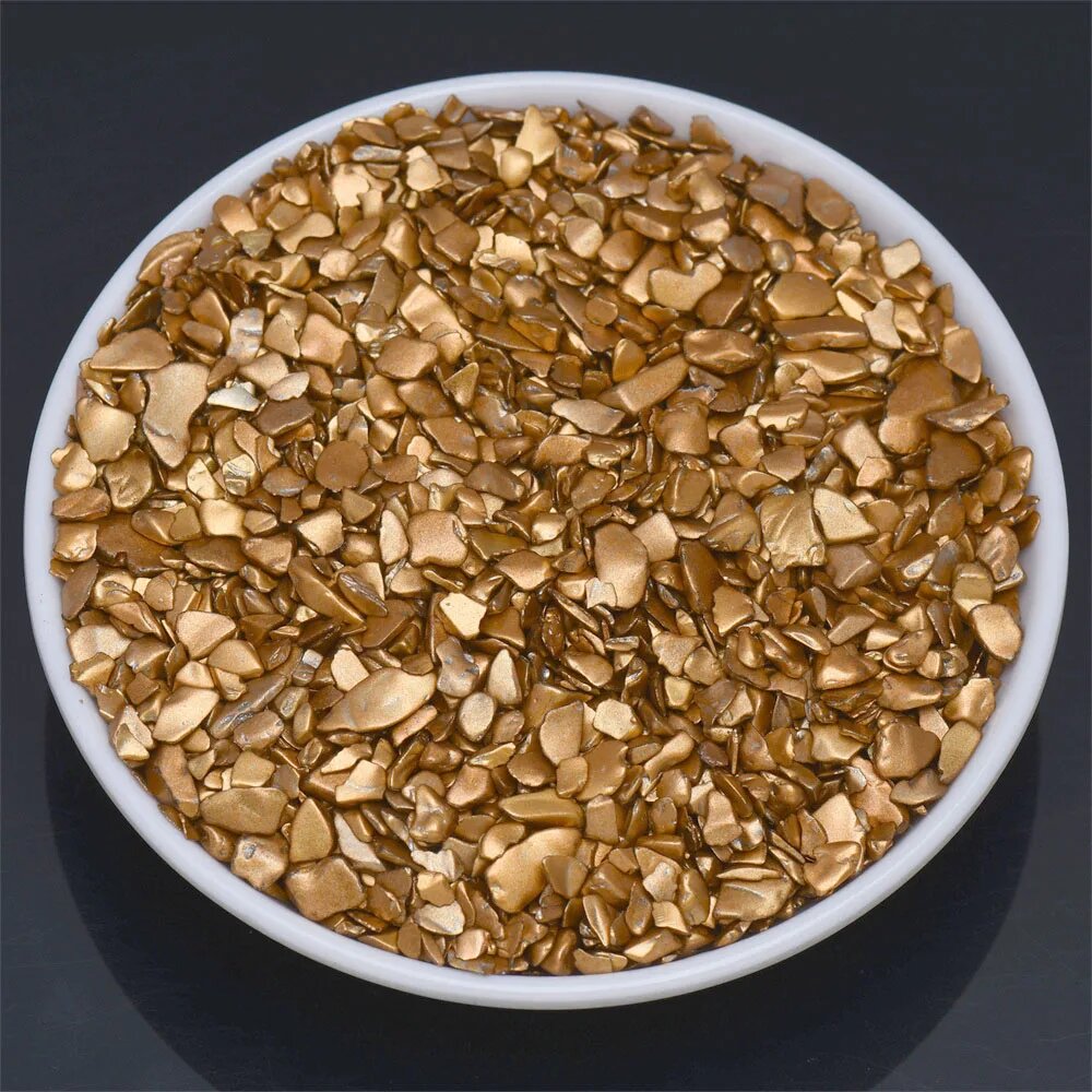 Камни для аквариума Moonrise 20/50/80г Розовый кварц 3-5мм 20g, Gold Plated