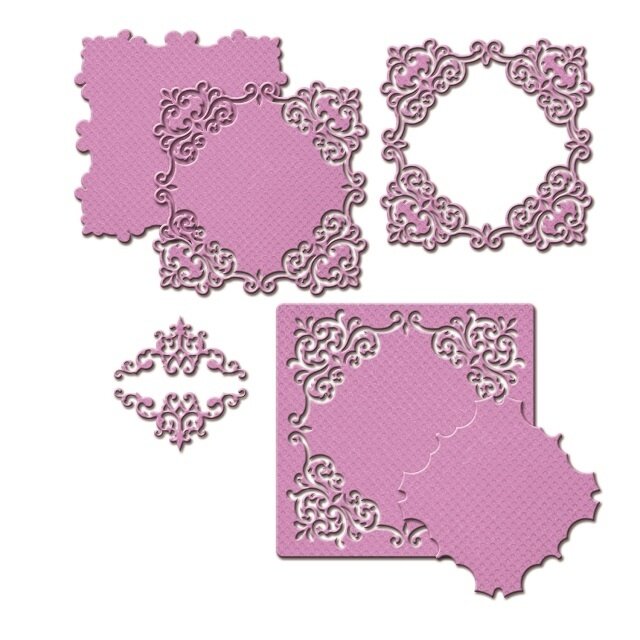 Ножи для вырубки Spellbinders "Nestabilities" Decorative Accents, Почетный квадрат