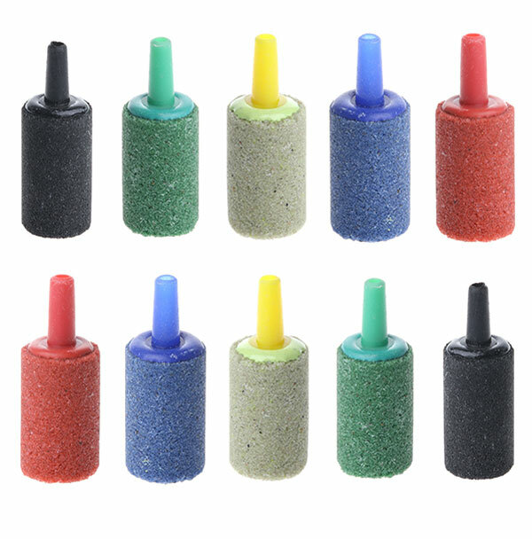 10шт воздушный камень многоразовый аквариум воздушный насос аксессуары диффузор цилиндр камни