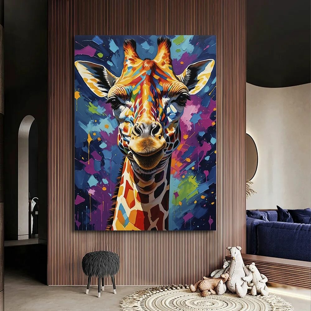 Звери / Картина в детскую комнату, картина на холсте / на стену, 40х60 см.