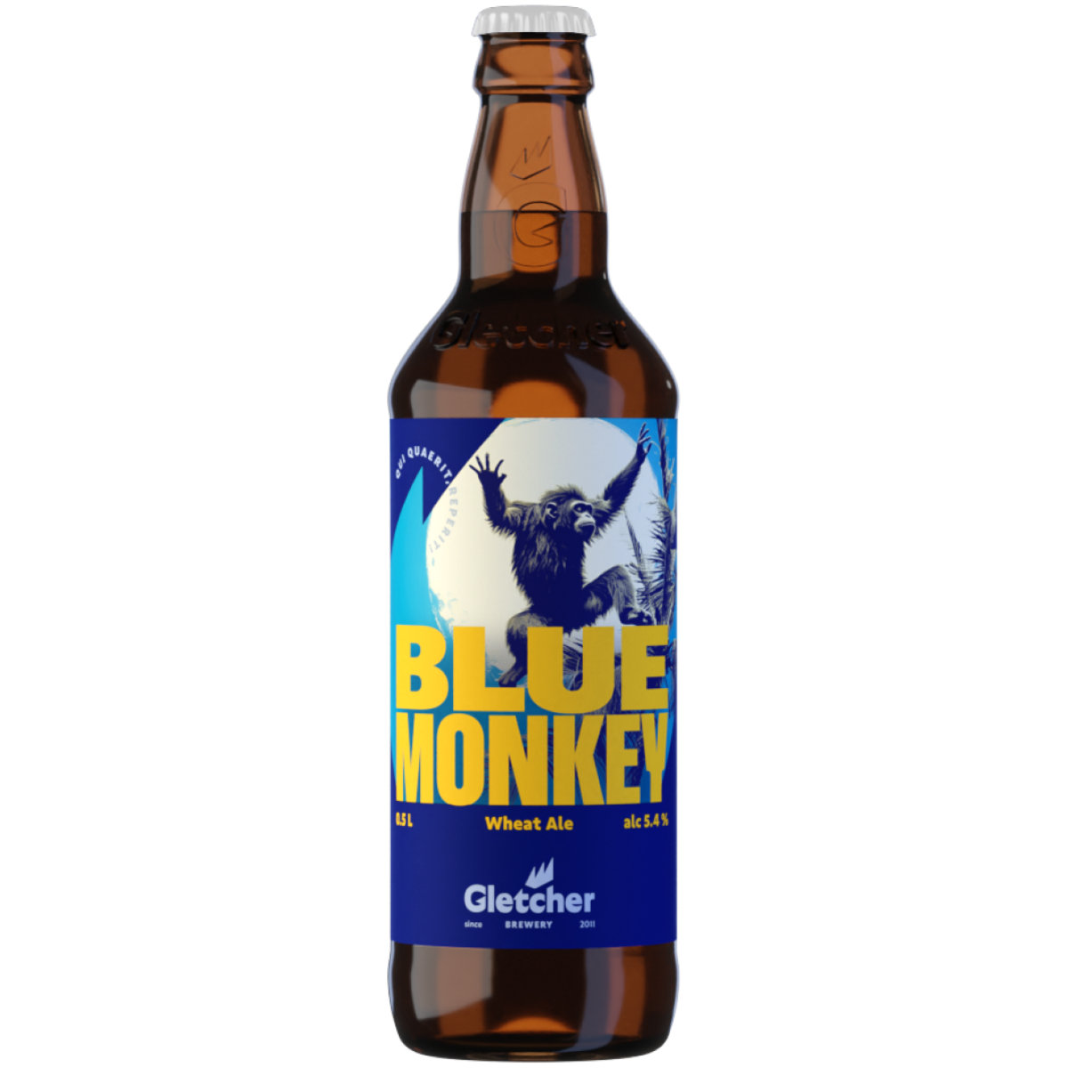 Пивной напиток Gletcher Blue Monkey Wheat Ale светлый 0,5 л