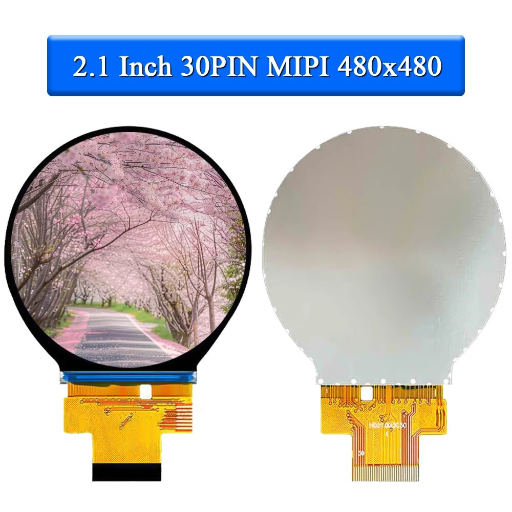 2.1-дюймовый круглое TFT LED дисплей 480x480