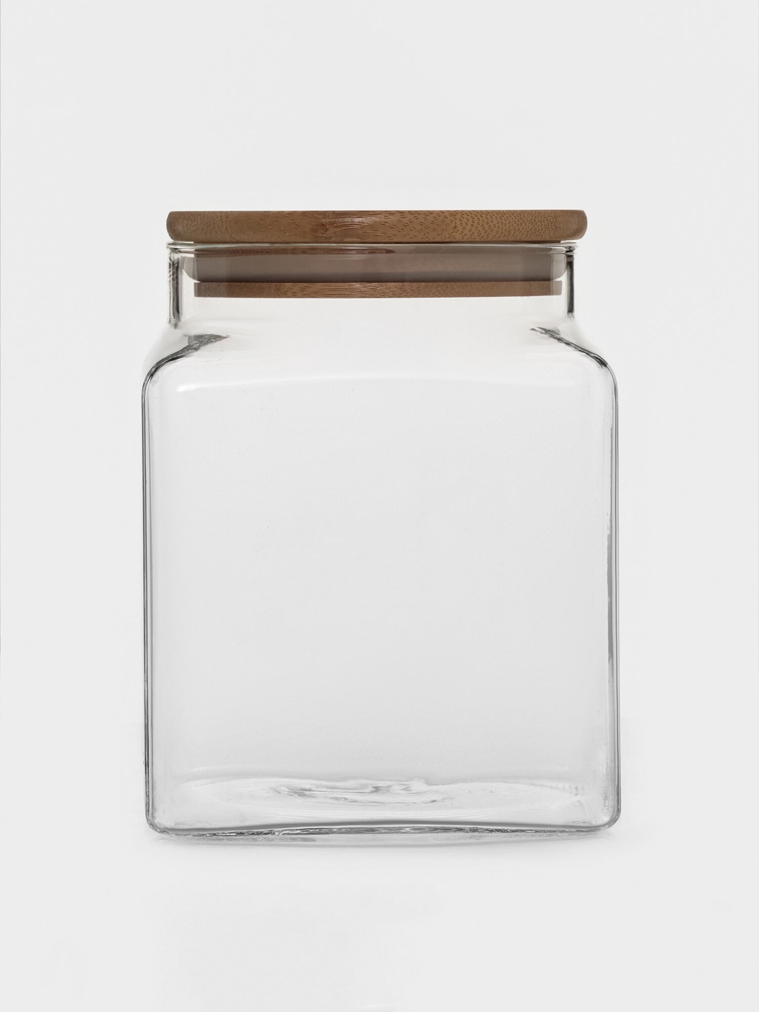 Банка для сыпучих продуктов BellaTenero «Эко», 1.2 л, 11×13 см, с бамбуковой крышкой, стекло, прозрачная