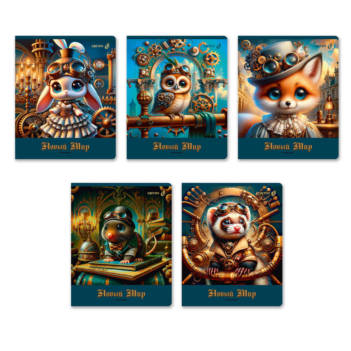 Светоч Т88-AE61 тетрадь ученическая общая A5+ 48 л на скобе 65 г/кв. м клетка белизна 01135 1шт