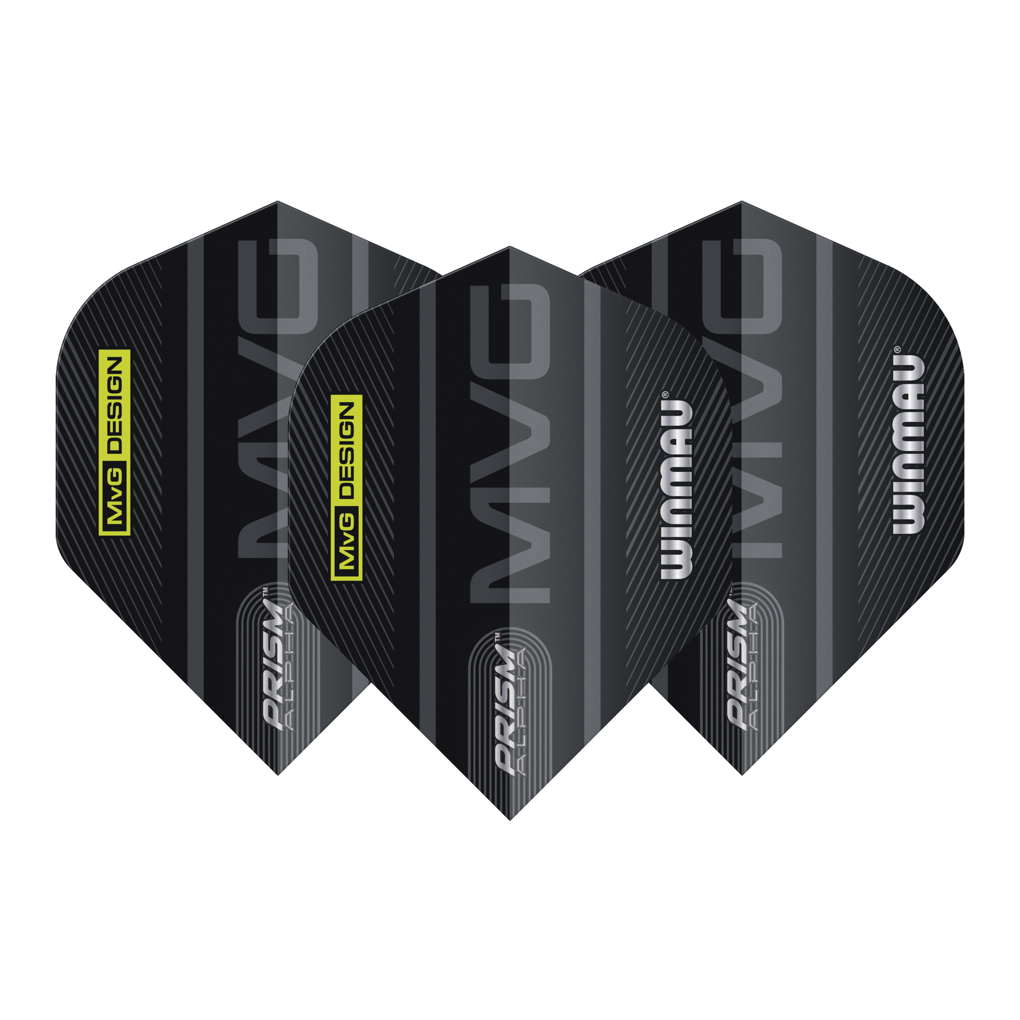 Профессиональные оперения 3шт для дротиков Winmau Prism Delta (6915.190) MvG от Майкла ван Гервена. Аксессуары для Дартс.