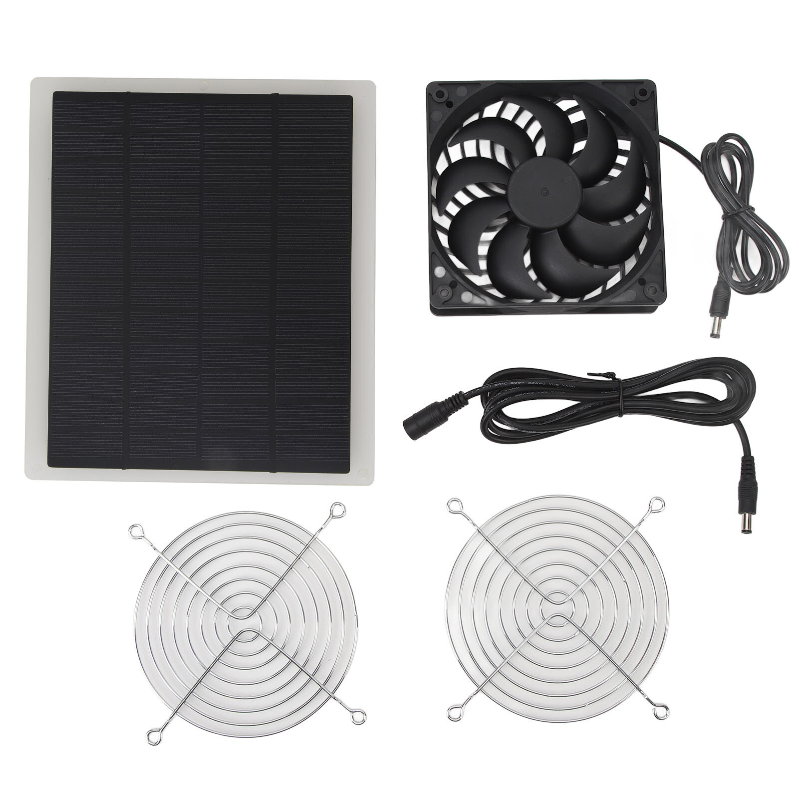 Солнечная панель вентилятор 10 Вт выхлопной вентилятор Двойной слой металлический оболоч
