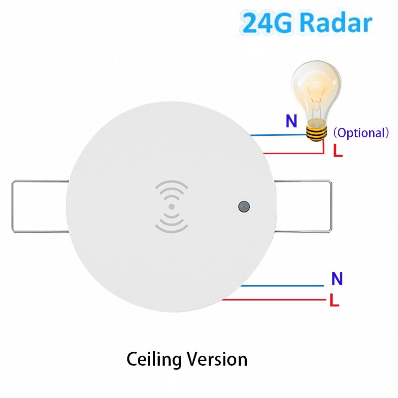 Датчик движения GDVONE 24G Radar Microwave Zigbee, Ceiling version