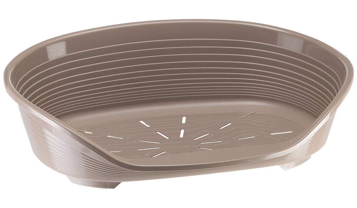 Лежак пластиковый для собак FERPLAST SIESTA DELUXE 4, 61,5 х 45 х 21,5 см (капучино)