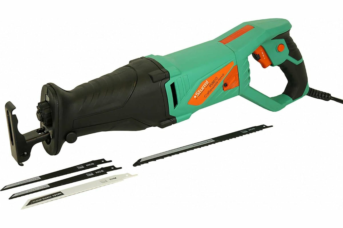 Пила сабельная 1кВт дерево 160мм сталь 10мм STURM
