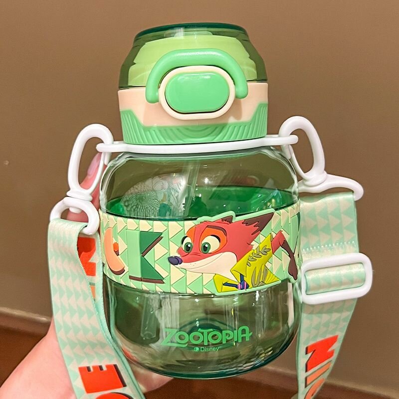 Подлинная стежка 2024 года, новая большая кружка для воды для девочек и детей из тритана, чайник из соломы, портативный летний