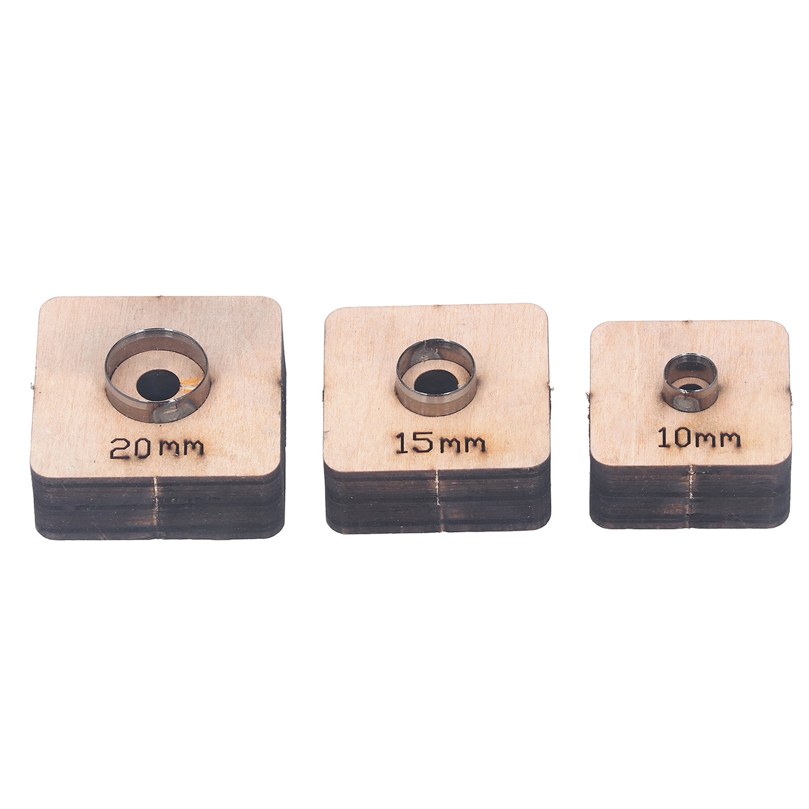 Круговые Вырубные Штампы: 3 Штампы 10-20мм Для Идеальных Кругов - Высокопрочная Легированная Сталь Для Долговечности Высечки Для Кожи For Ткань Картон DIY