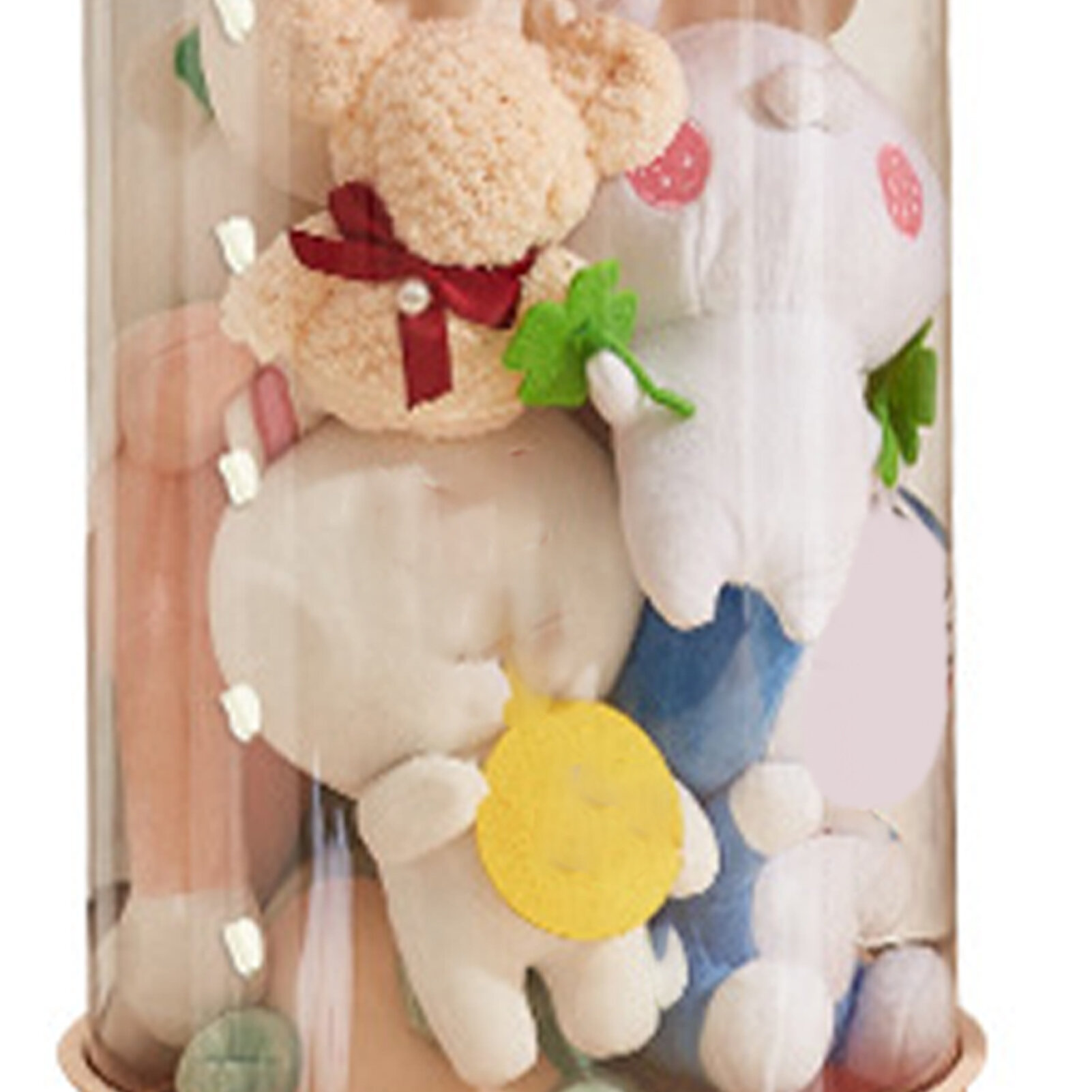 Ведро для хранения кукол, утолщенный ящик для хранения игрушек, прозрачный контейнер для хранения плюшевых игрушек с крышкой, маленький