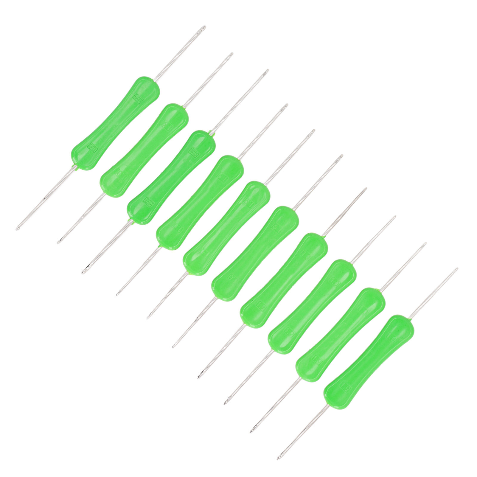 30 шт. двусторонний вязальный крючок, гальванические двухсторонние иглы для вязания крючком, эргономичная ручка, вязальные иглы для самостоятельного вязания