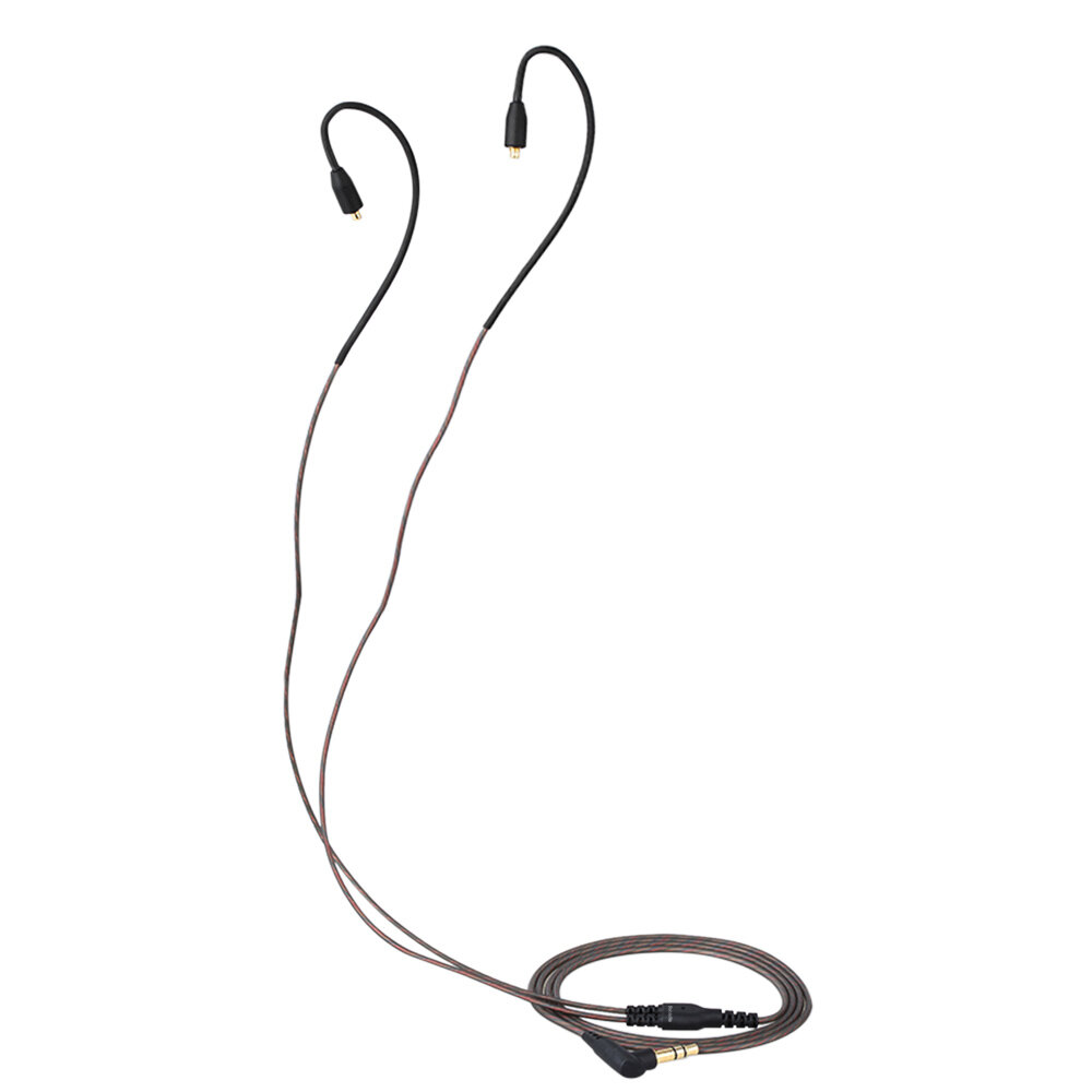 Кабель для наушников с проводом 3.5mm, разъем MMCX, съемный, для Shure SE215 SE315 SE425 SE535, UE900, Ultrazone IQ, Sony, прозрачно-серый цвет, длина 111.5cm, вес 9g, 1 шт.