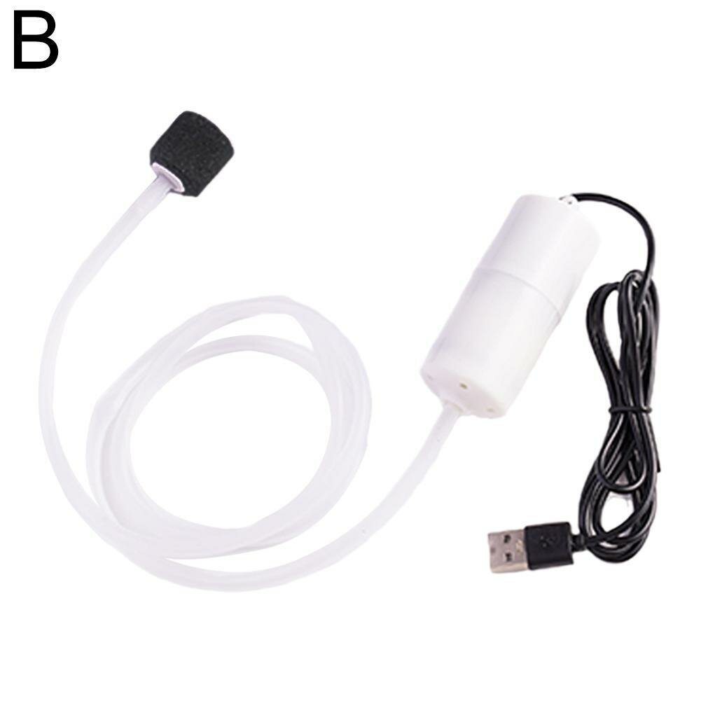 Портативный мини-USB аквариумная рыбка для резервуара, кислородный воздушный насос, гидропонный компрессор, аэратор с камнем, силиконом