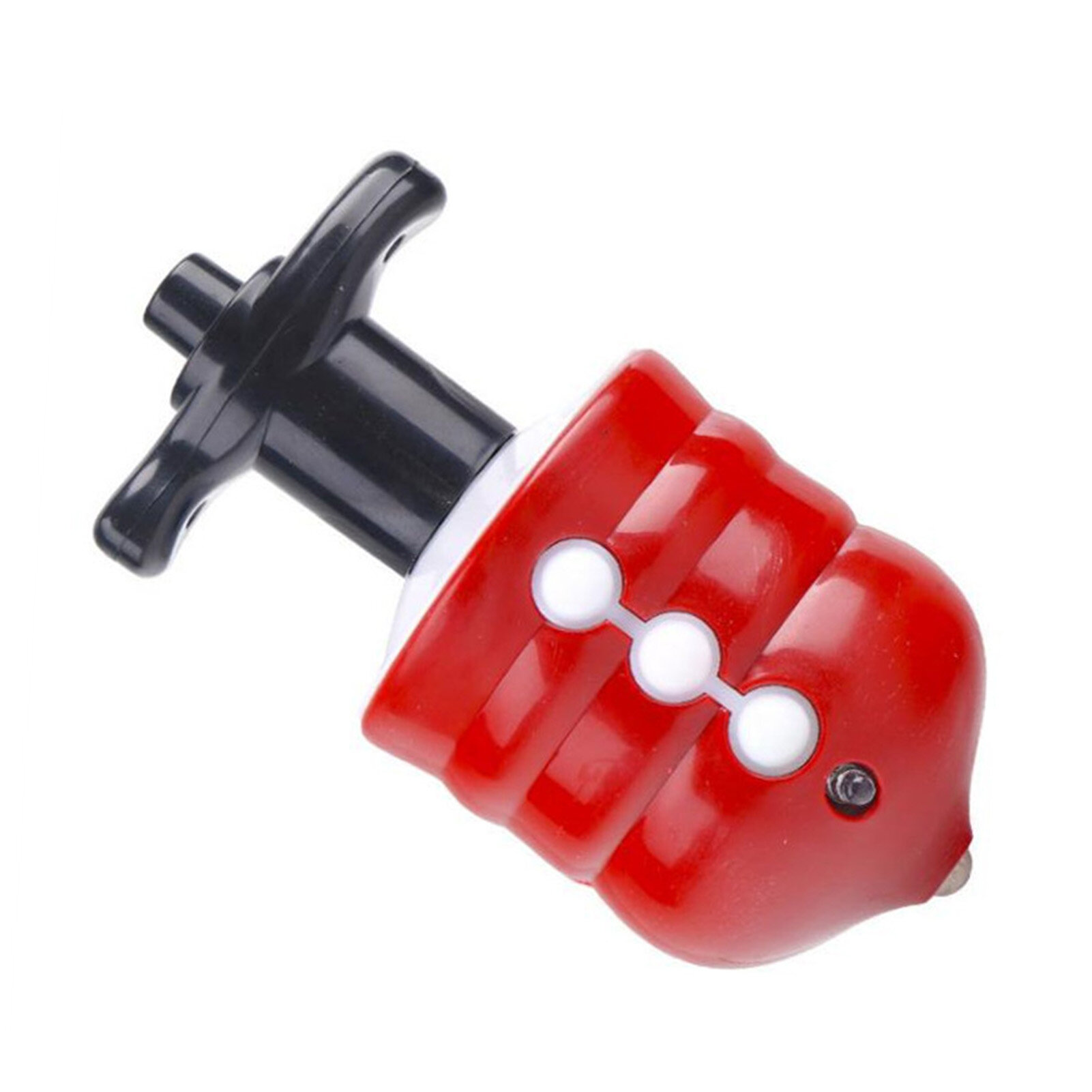 Электрическая гироскопическая игрушка с музыкальной функцией и яркими огоньками для детей, автоматическое вращение, красный