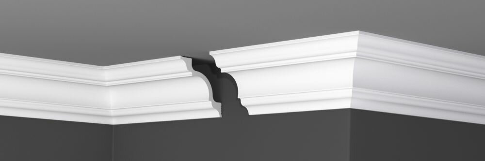 Плинтус Потолочный Де-Багет П 01 110/110 Д2000хШ90хВ90мм.*