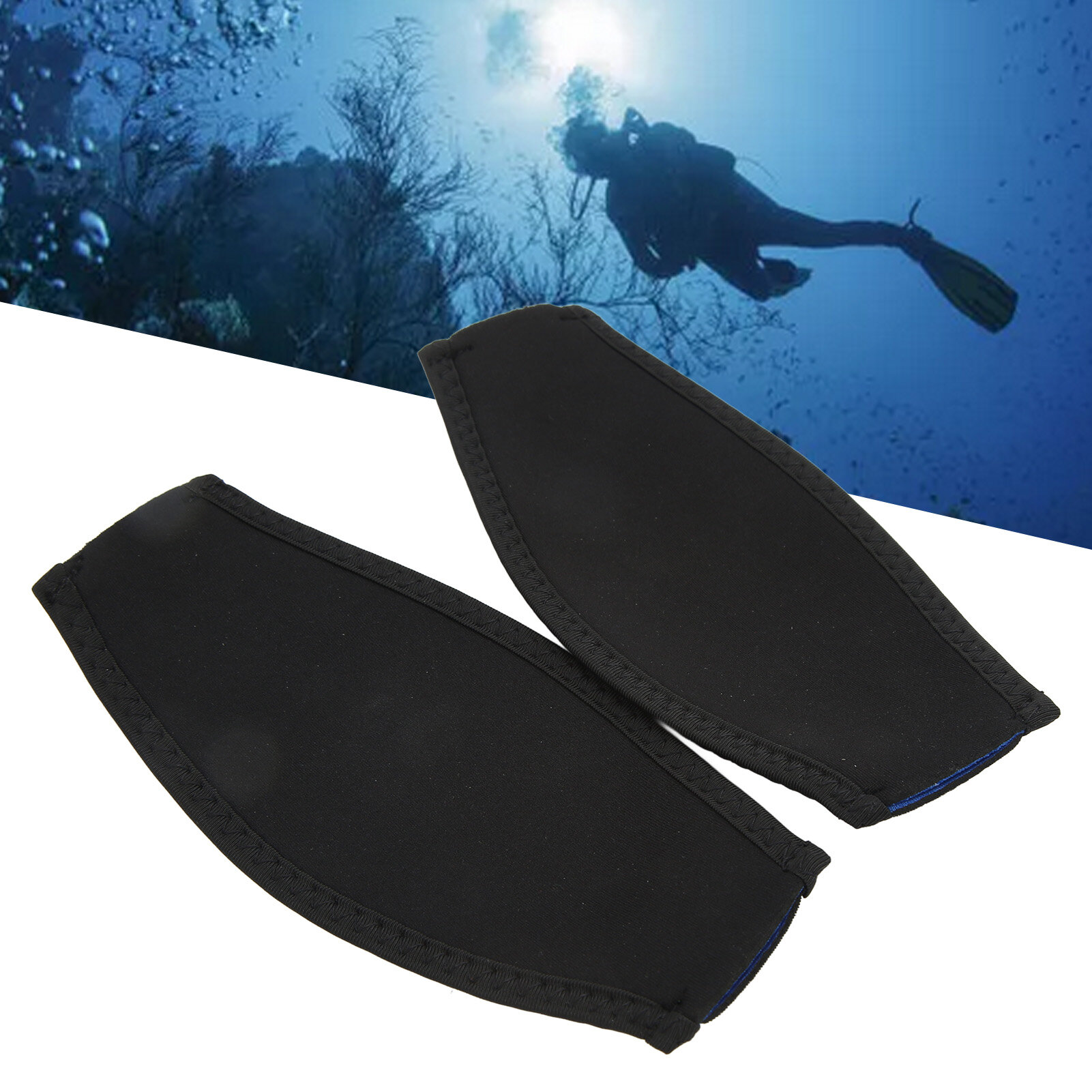 2 шт. ремешок для маски для дайвинга, черный неопреновый материал, стабилизирующий защитный ремешок для дайвинга для мужчин и женщин