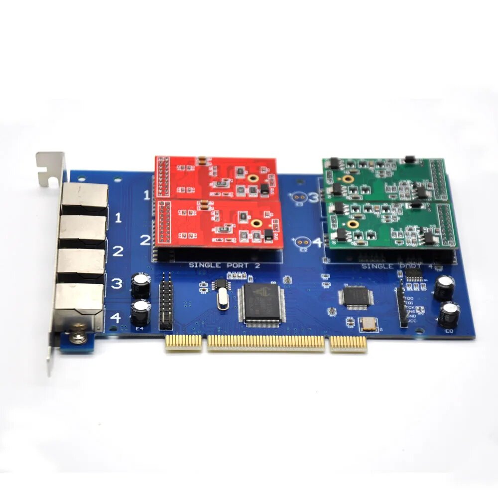 Адаптер Uxeitoo TDM410P для IP-телефонии 4FXS/FXO