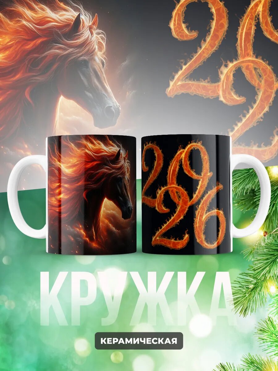 Кружка на новый год 2026