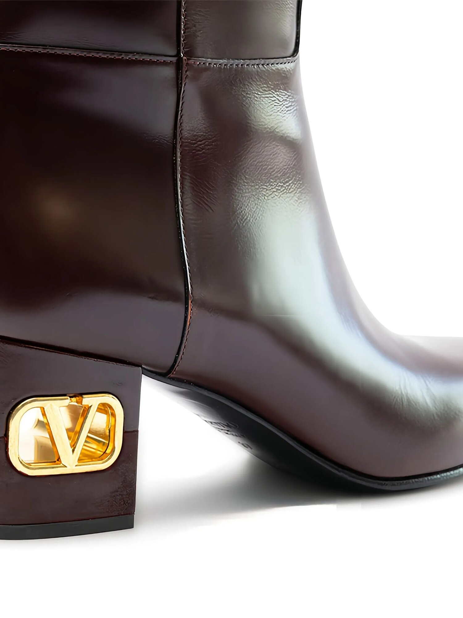 Ботинки Valentino Logo-heel boots, размер 37, коричневый — фото 1