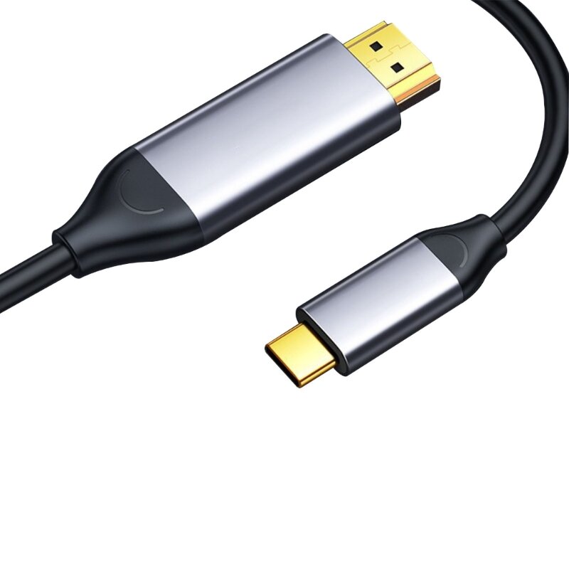 Кабельный адаптер, совместимый с USB C и HDMI, 4K 30Hz Type C Adapter 3, Совместимый для ПК, планшетов и многого другого