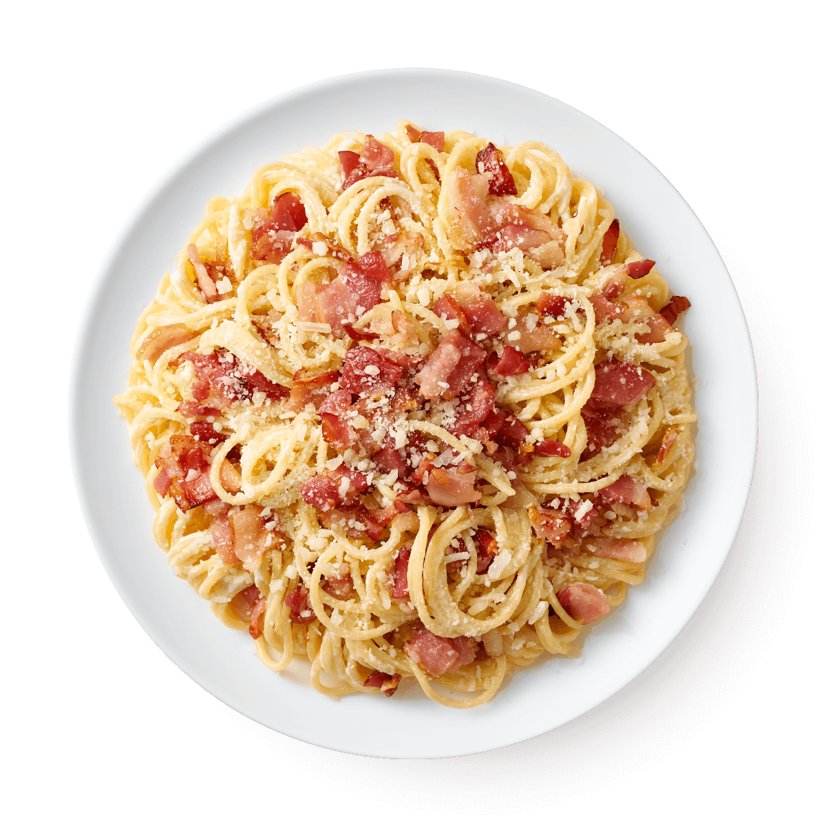 Карбонара спагетти с беконом в сливках большая порция «Из Лавки»