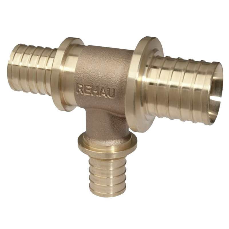 Тройник рехау RAUTITAN PLATINUM RX 20х16х16мм с уменьш. проходами, бронза