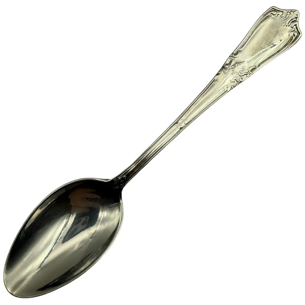 Ложка чайная, 14.5 см, серебро 0.875, 1953-1958 гг. З-д им. Дзержинского (КИIВ), СССР