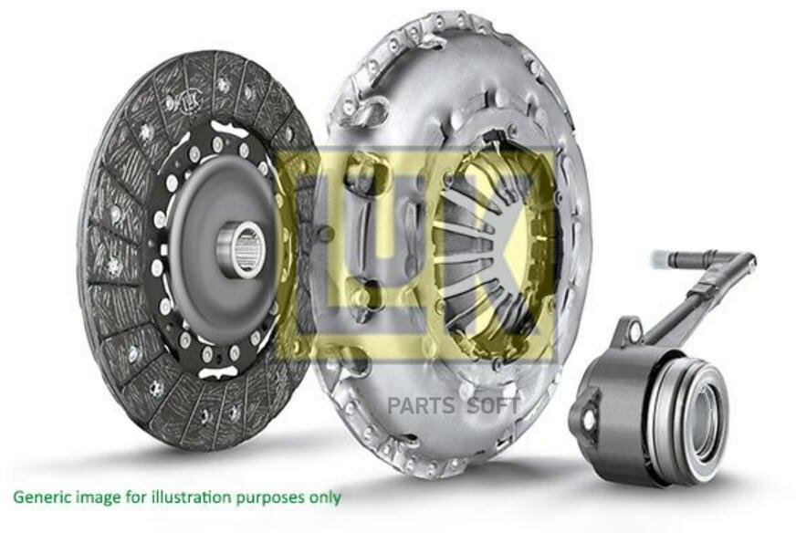 LUK 619 3063 33 Компл. сцепления FORD FIESTA, FUSION 1.25-1.4L 2004=> 190мм