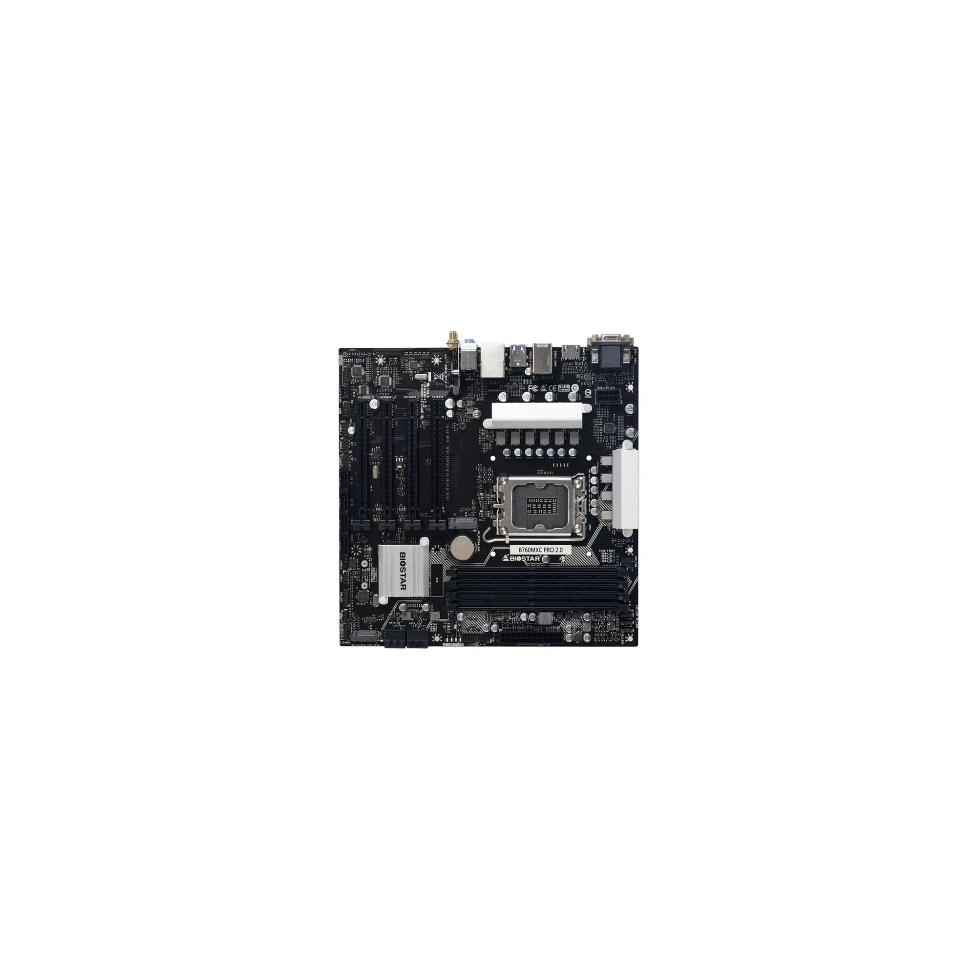 Материнская плата Biostar B760MXC Pro, Soc-1700, Intel B760, mATX
