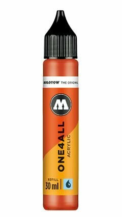 Акриловая заправка - краска Molotow One4all 693242 Vermilion Ярко-красный #242 30 мл