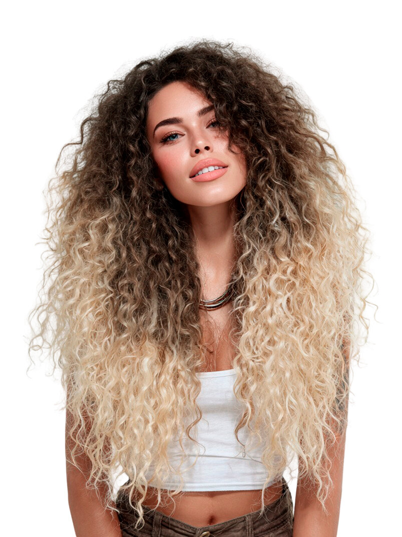 Hairshop Афролоконы для вплетения 10/613 70см (Русый/Блонд)