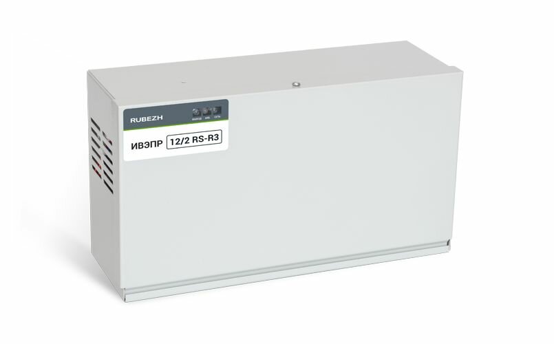 Rubezh ИВЭПР 12/2 RS-R3 исп. 2х12-БР (ПО 2.2) источник питания адресный