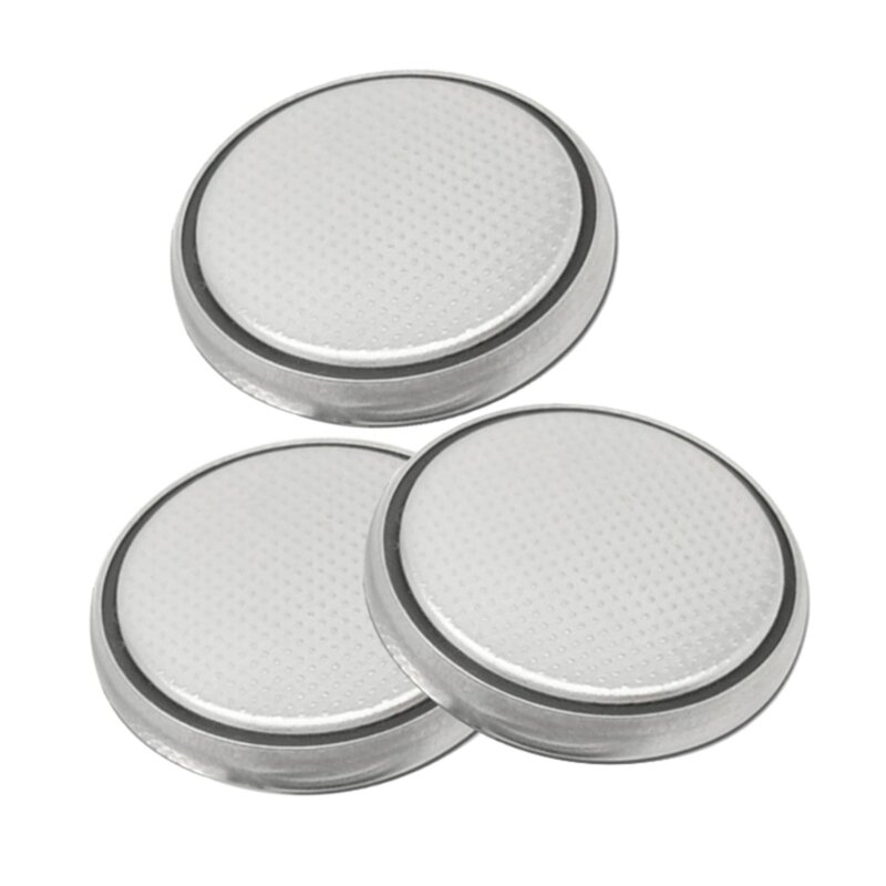 Упаковка из 3шт перезаряжаемых батареек для монет LIR2016 Button Batteries Стабильной емкости 18 мАч для часов и калькуляторов
