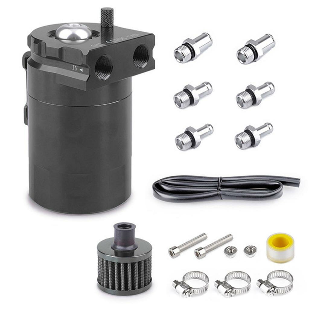 Маслобак гоночный двухканальный, Черный