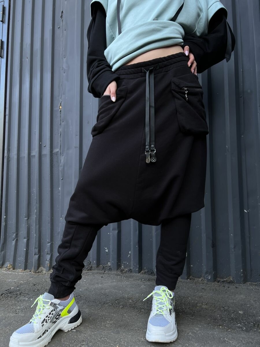 Брюки шаровары брюки дизайнерские Valiosa