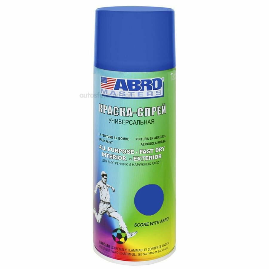 ABRO SP035AM Краска-спрей Синяя ABRO MASTERS (272мл/226г) (ABRO)
