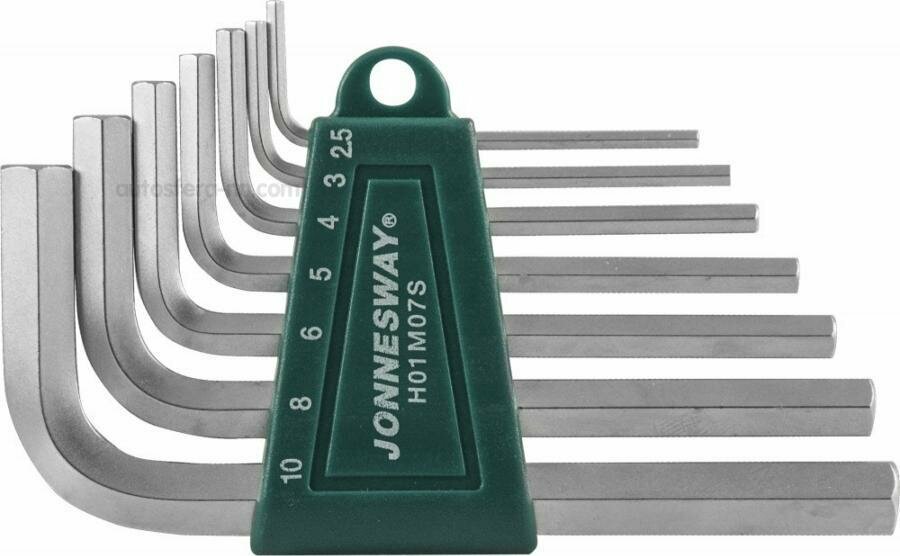JONNESWAY H01M07S Набор шестигранников (7пр) 2,5-10 мм (JONNESWAY)