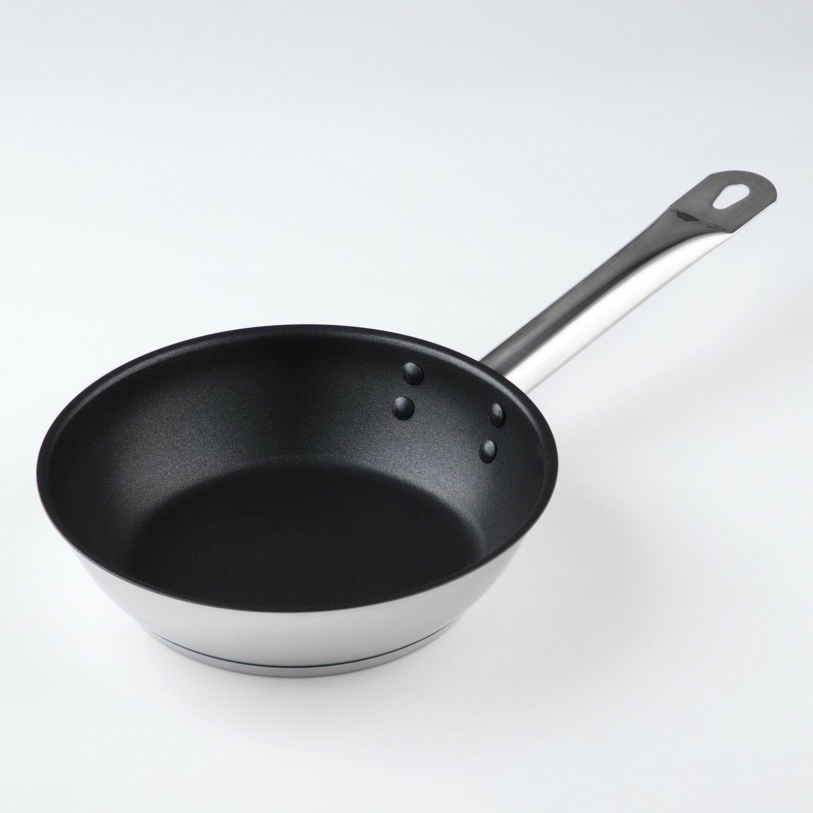 Сковорода Катунь «Общепит», d=20 см, толщина корпуса 0.6 мм, дно 3.5 мм, антипригарное покрытие, капсульное дно, индукция, AISI - 201