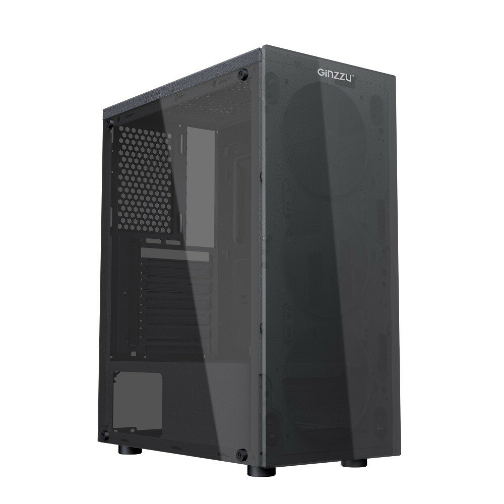 Корпус для ПК Ginzzu сталь 0.5 мм ATX 3 USB без БП