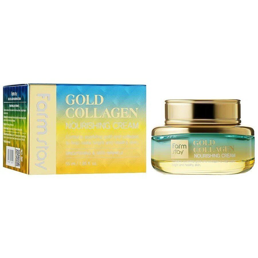Крем для лица FarmStay Gold collagen, 55мл