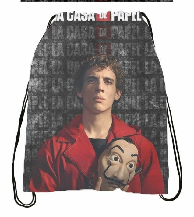 Сумка-мешок для обуви Бумажный дом, La casa de papel №5